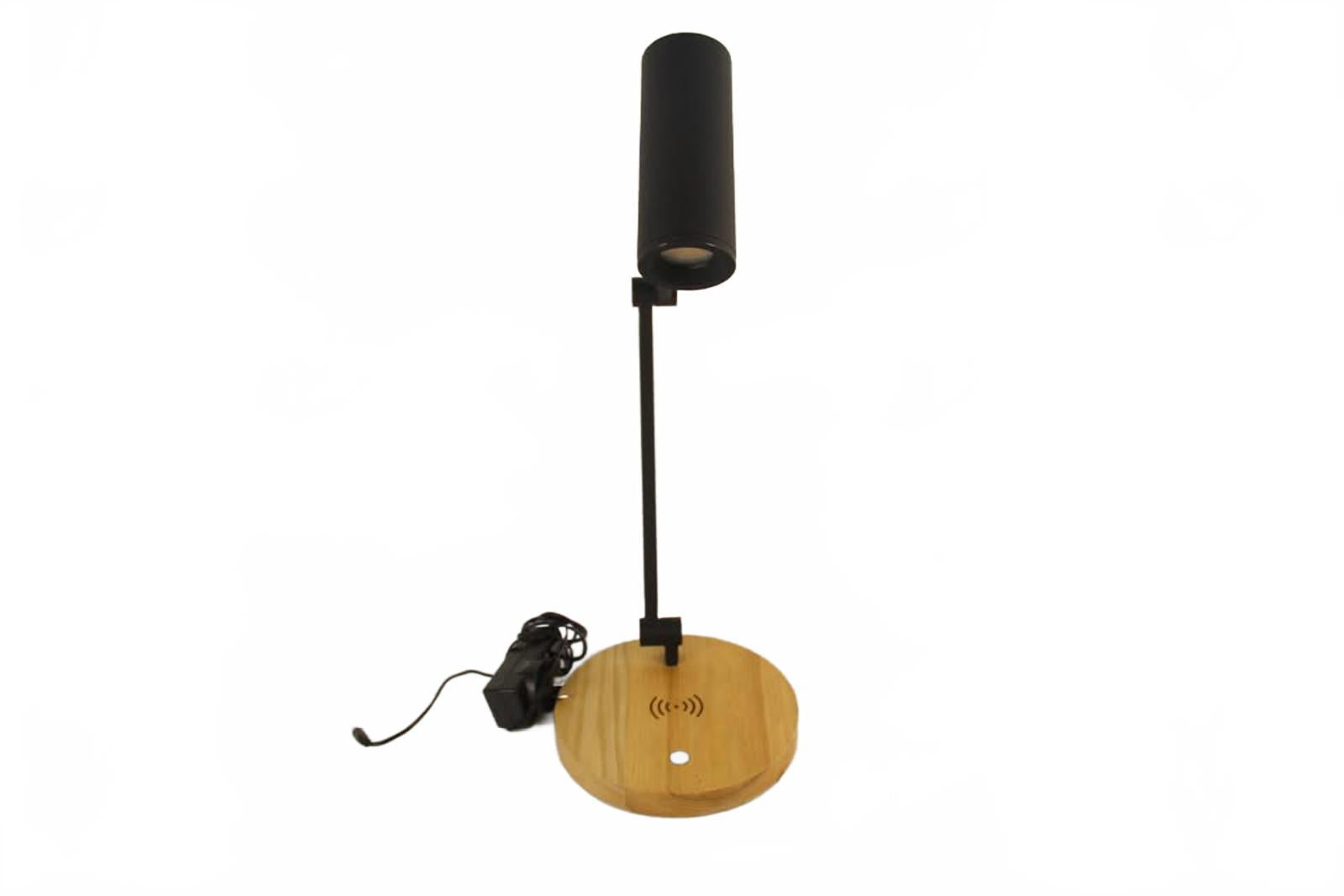 Lucci LEDlux Desk Lamp – Touch Control Wood Base + Wireless Charger ...